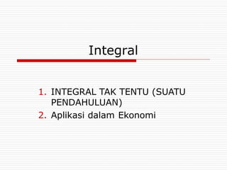 INTEGRAL EKONOMI | PPT