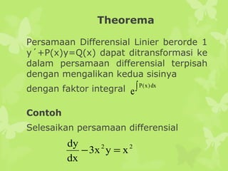 persamaan differensial | PPT