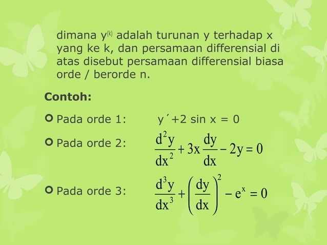 persamaan differensial | PPT
