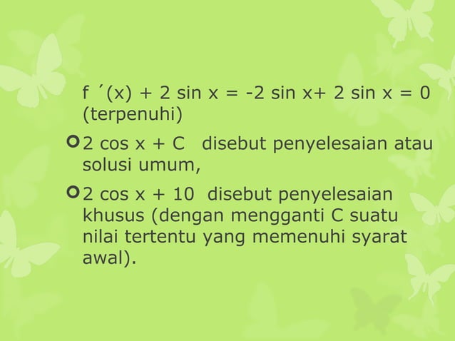 persamaan differensial | PPT