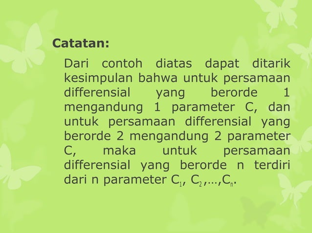 persamaan differensial | PPT