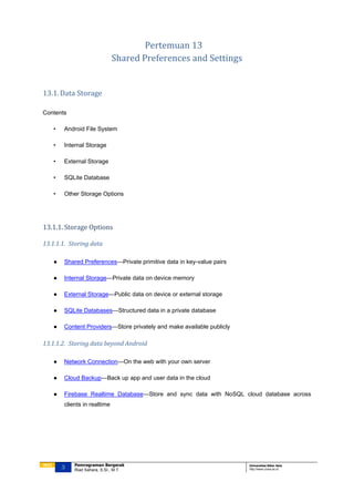 Pertemuan 13 - Shared Preferences and Settings - Word - Salin.pdf