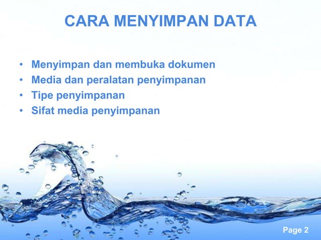 Pertemuan 13 cara penyimpanan data | PPTX