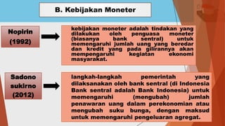 Pertemuan 13 Kebijaksanaan Moneter Ekonomi.ppt