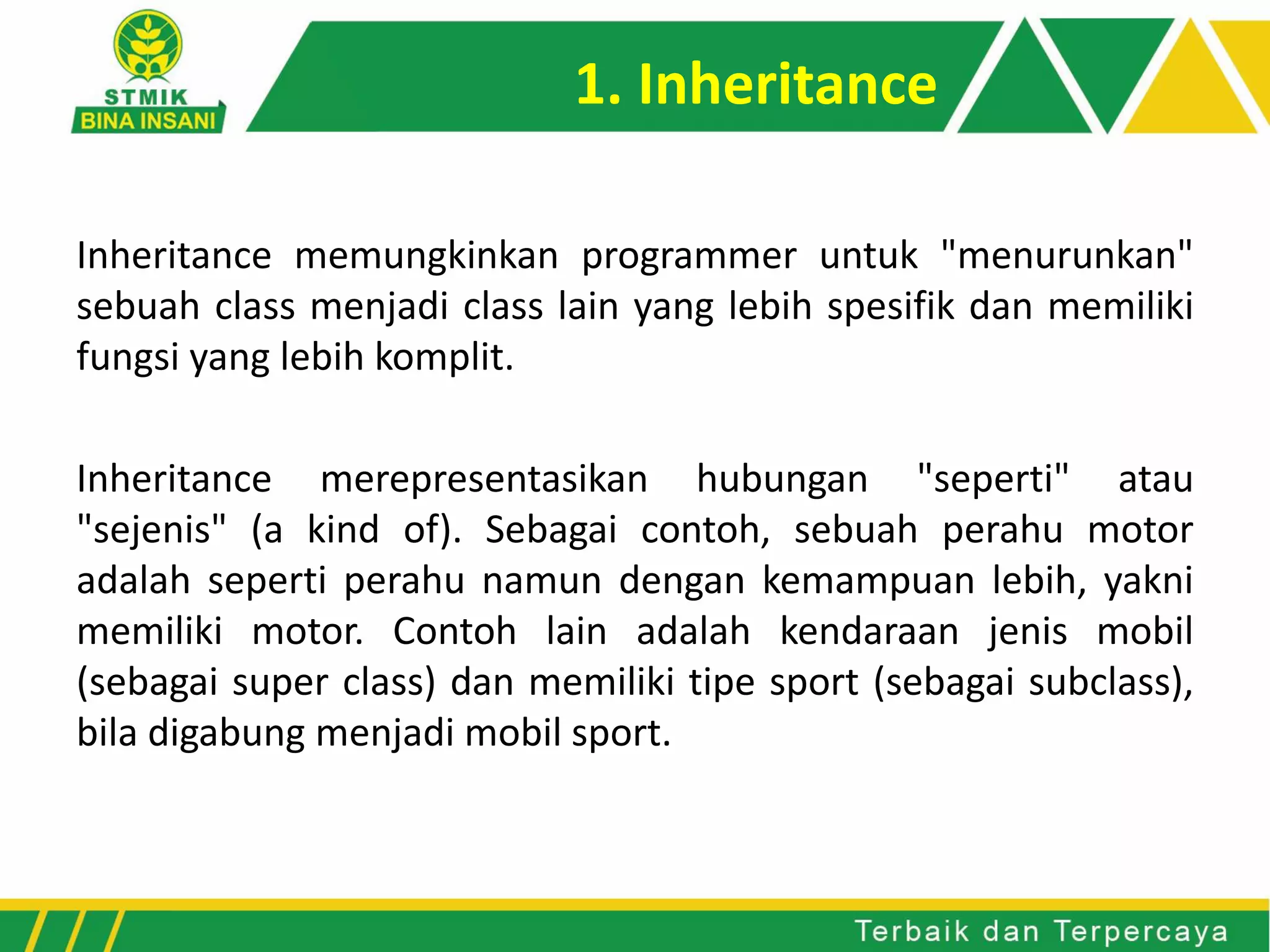 Pertemuan 13 Object Oriented Program Oop Ppt 6026