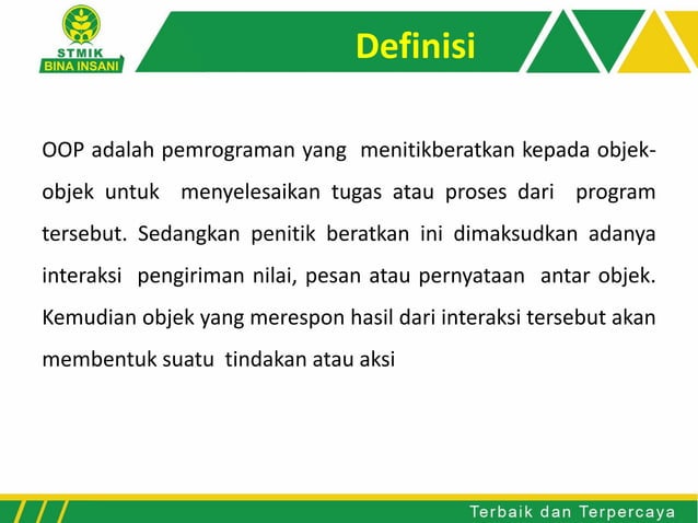 Pertemuan 13 Object Oriented Program (OOP) | PDF