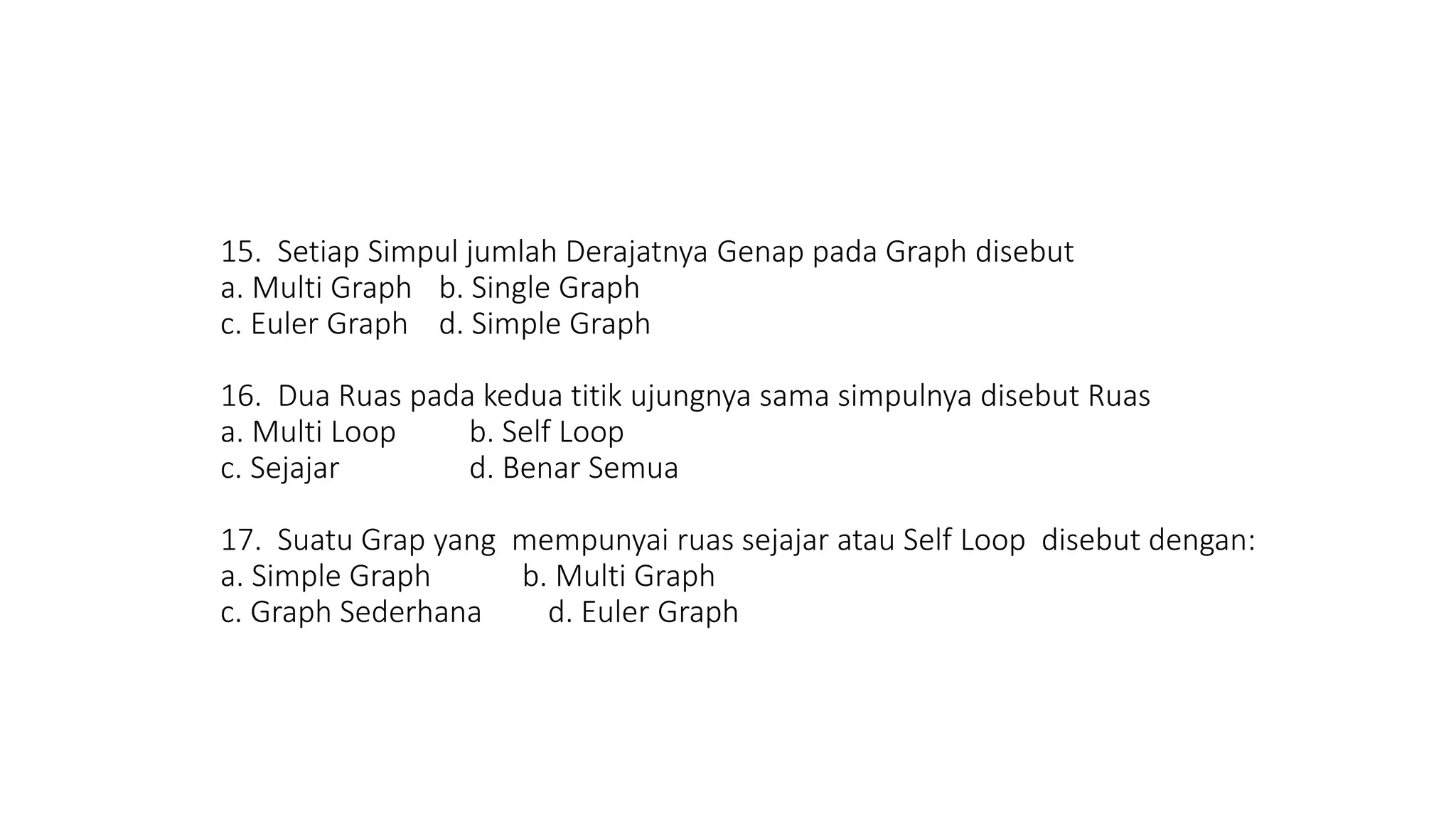 presentasi matriks penyajian graph teknik informatika | PPT