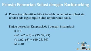 Algoritma Backtracking | PPTX