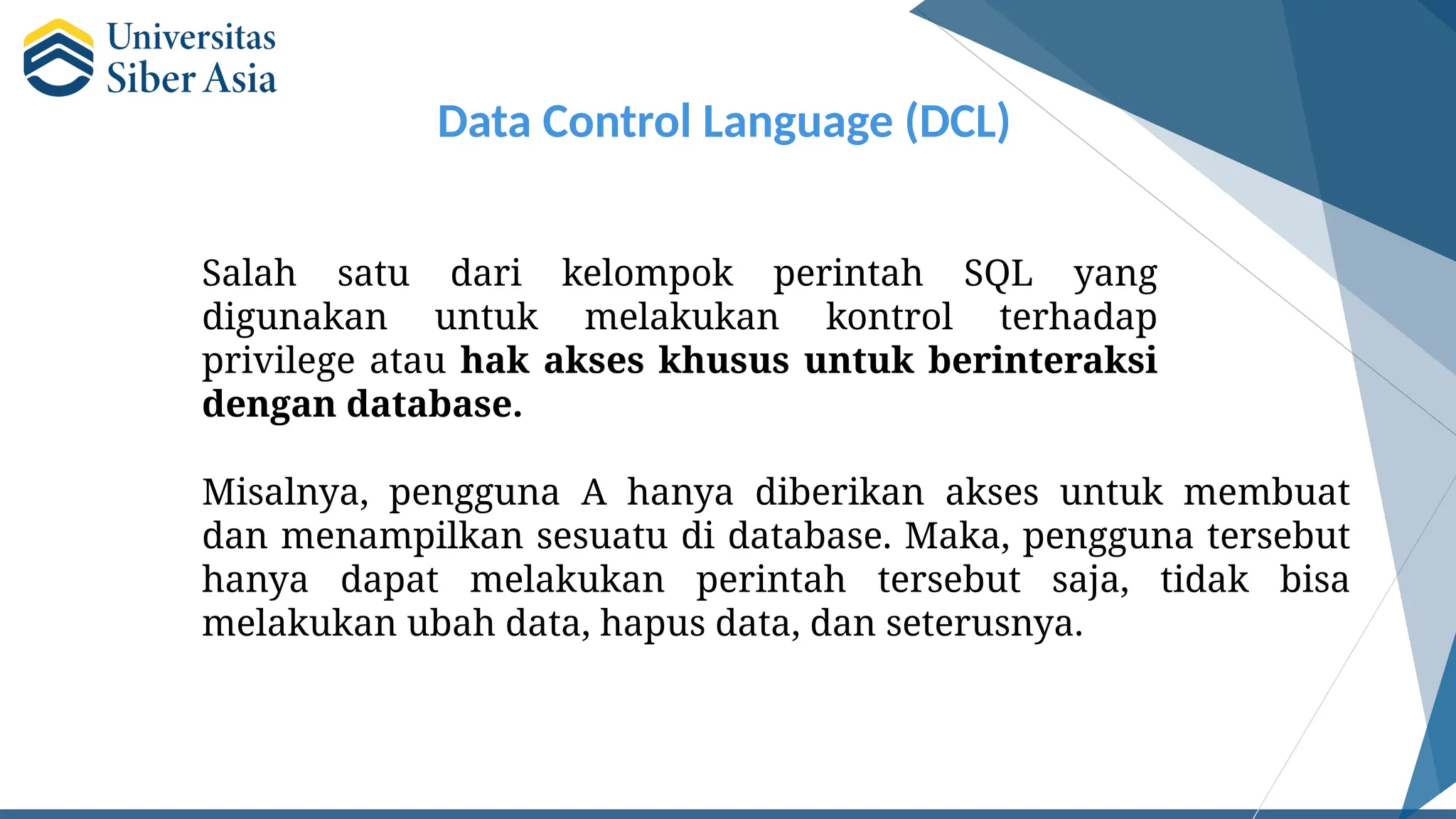 Pertemuan 14 - Data Control Language.pptx