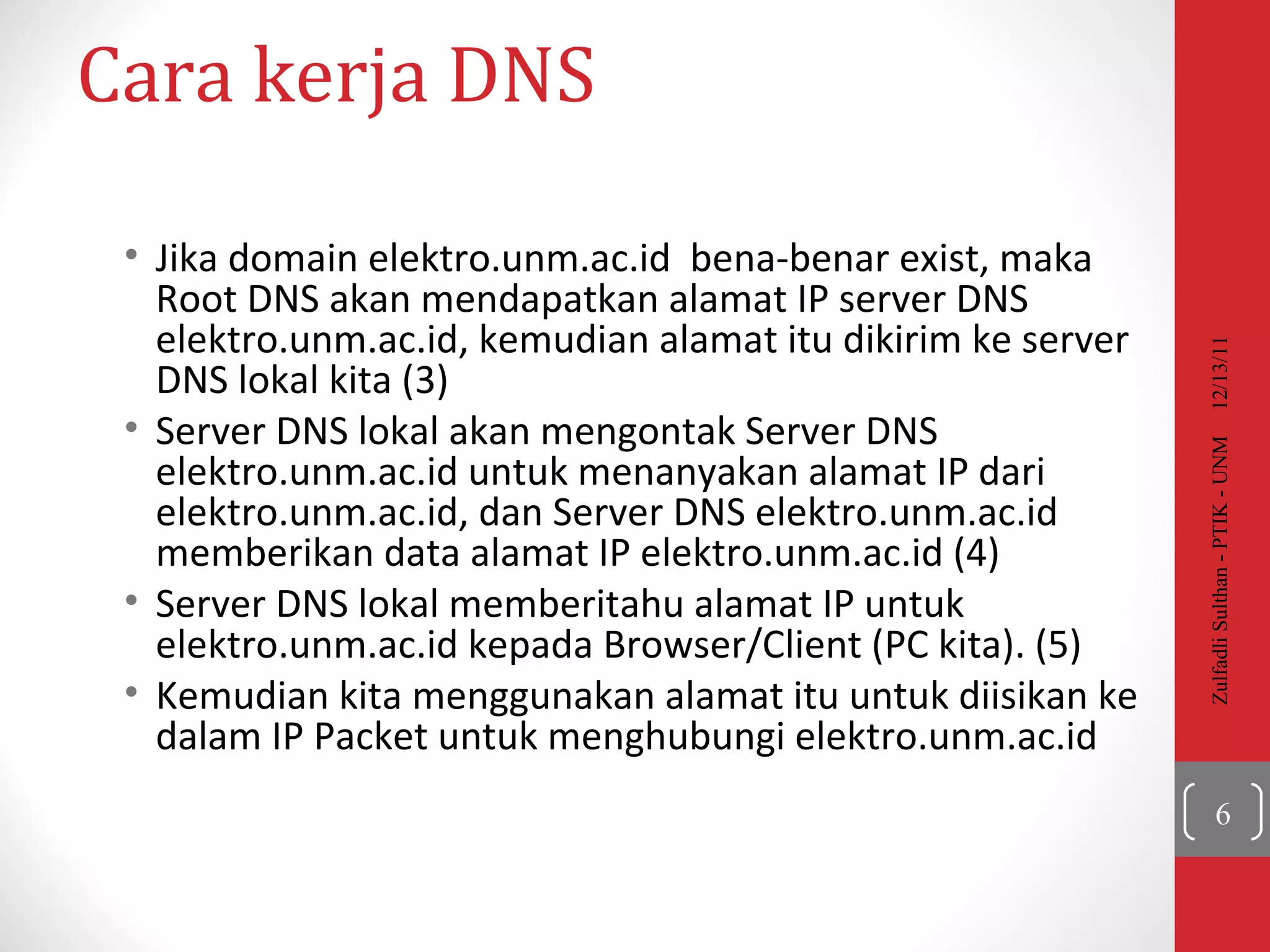 Pertemuan 14. dns | PPT