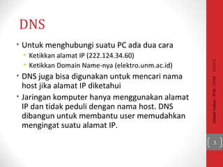 Pertemuan 14. dns | PPT
