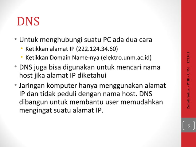 Pertemuan 14. dns | PPT