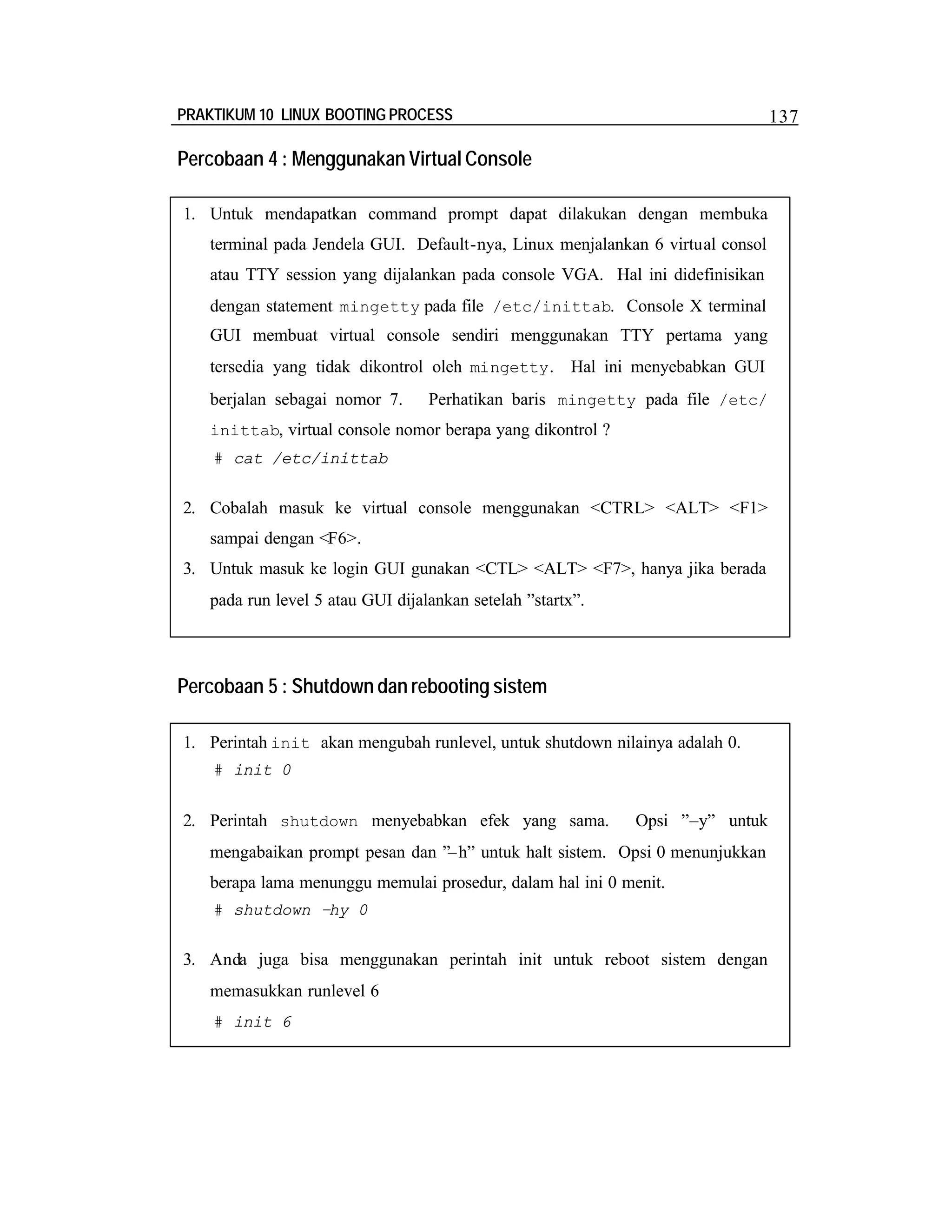 Pertemuan14 linux booting proses | PDF