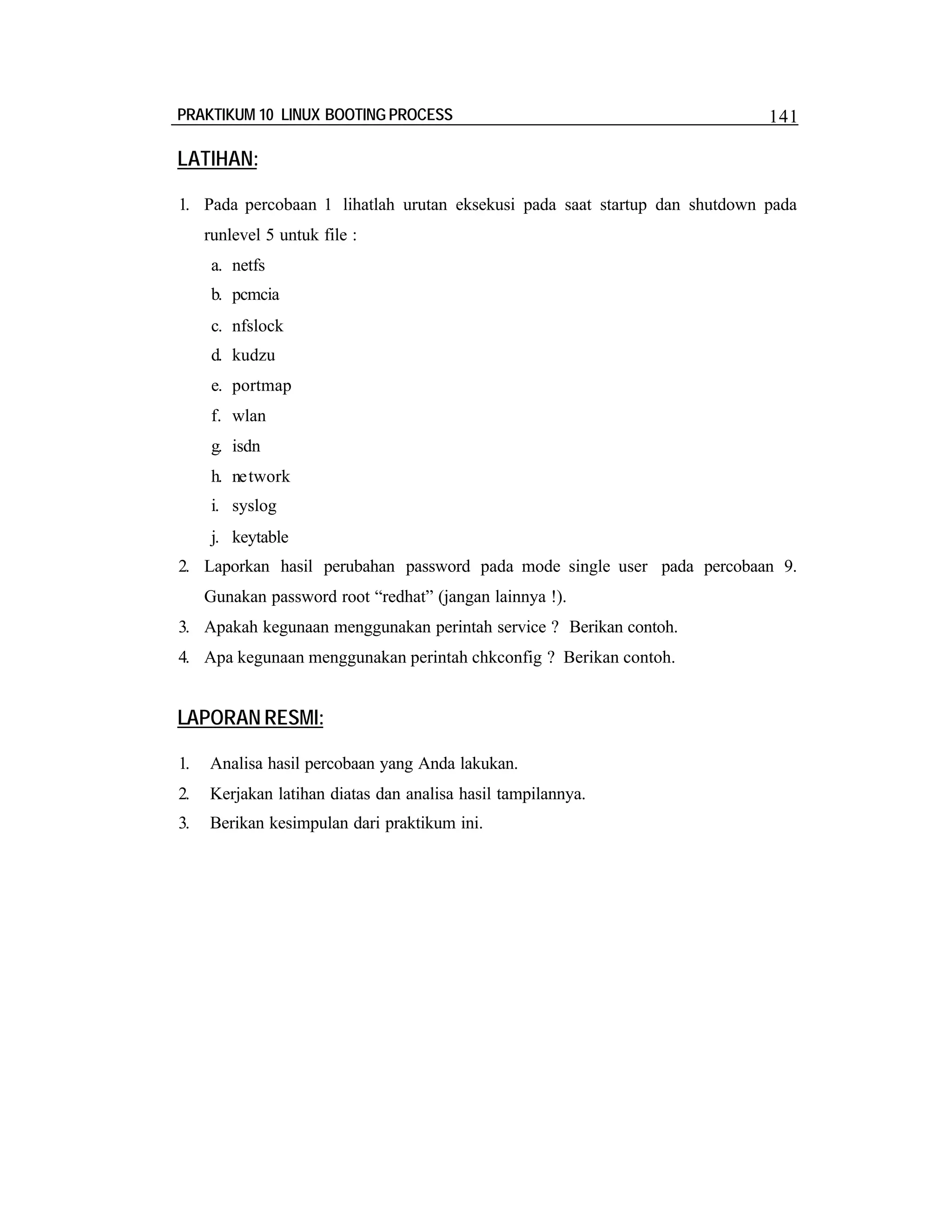 Pertemuan14 linux booting proses | PDF