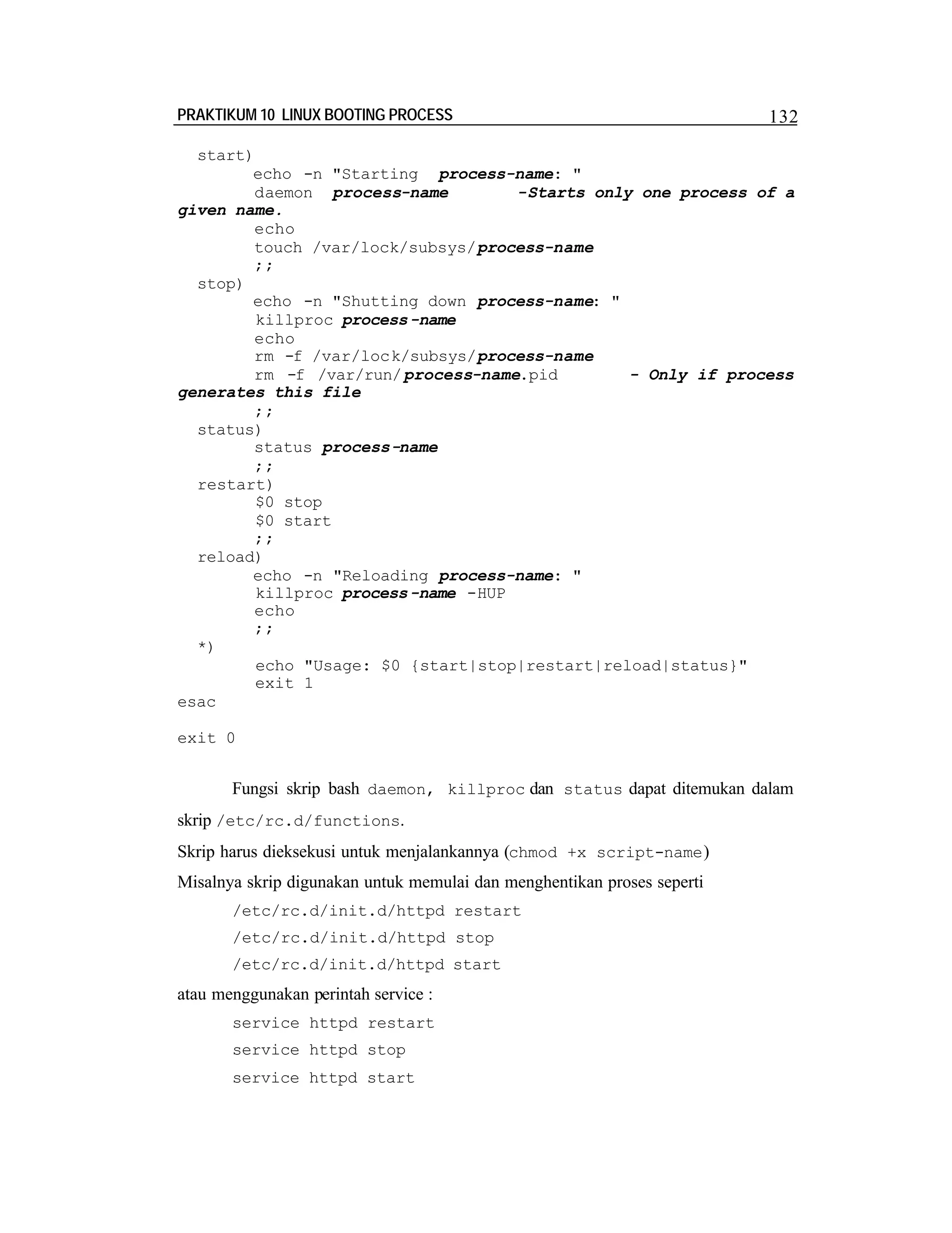 Pertemuan14 linux booting proses | PDF