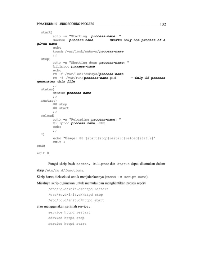 Pertemuan14 linux booting proses | PDF
