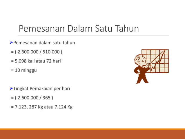 Model dalam manajemen persediaan, model EOQ | PPT