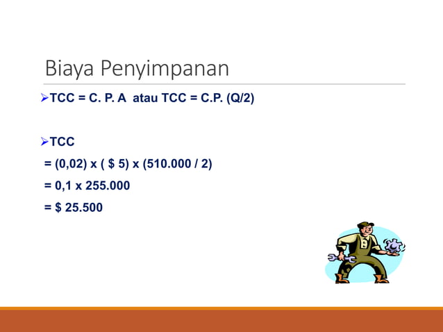 Model dalam manajemen persediaan, model EOQ | PPT