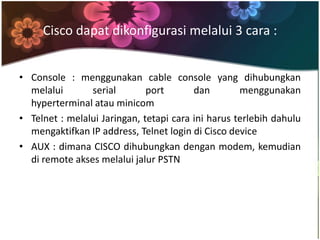 Pertemuan 14 cisco | PPTX