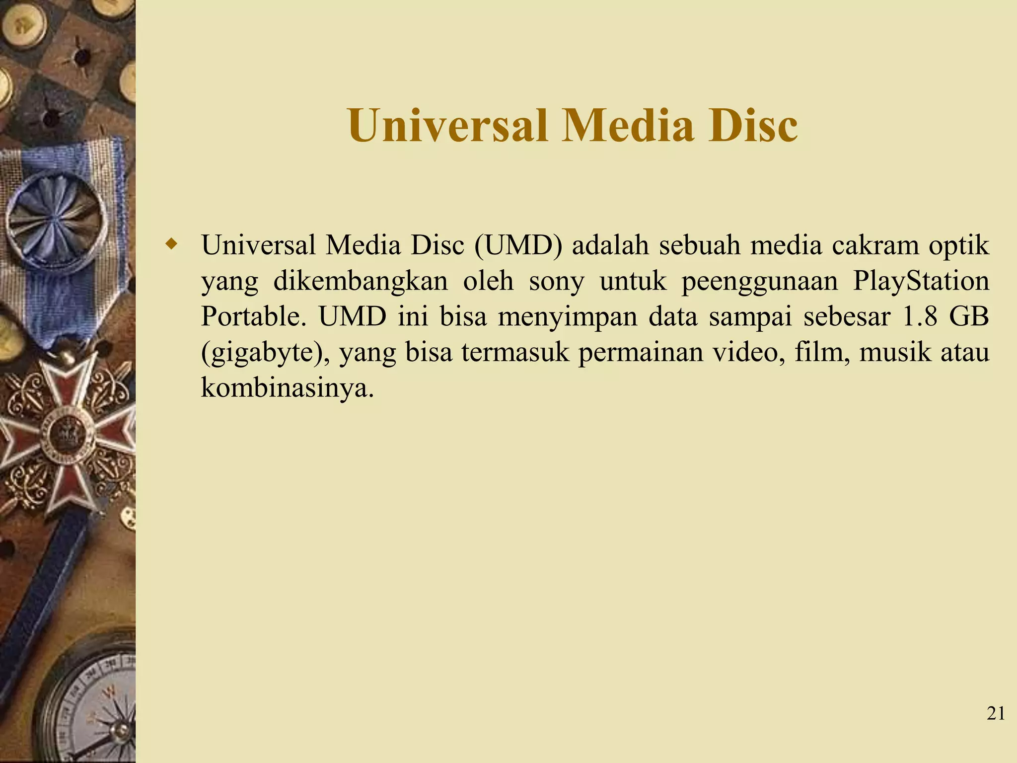 Pertemuan 14 optical disk | PPTX