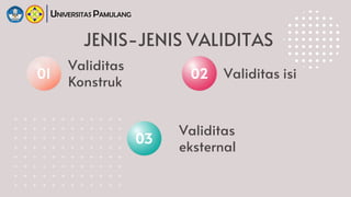 UJI VALIDITAS DENGAN SPSS | PPTX