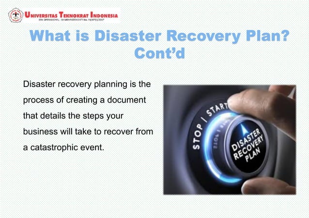 Pertemuan 15 disaster recovery plan | PDF | IT and Internet Support ...
