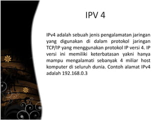 Pertemuan 16 ipv4 & ipv6 | PPT