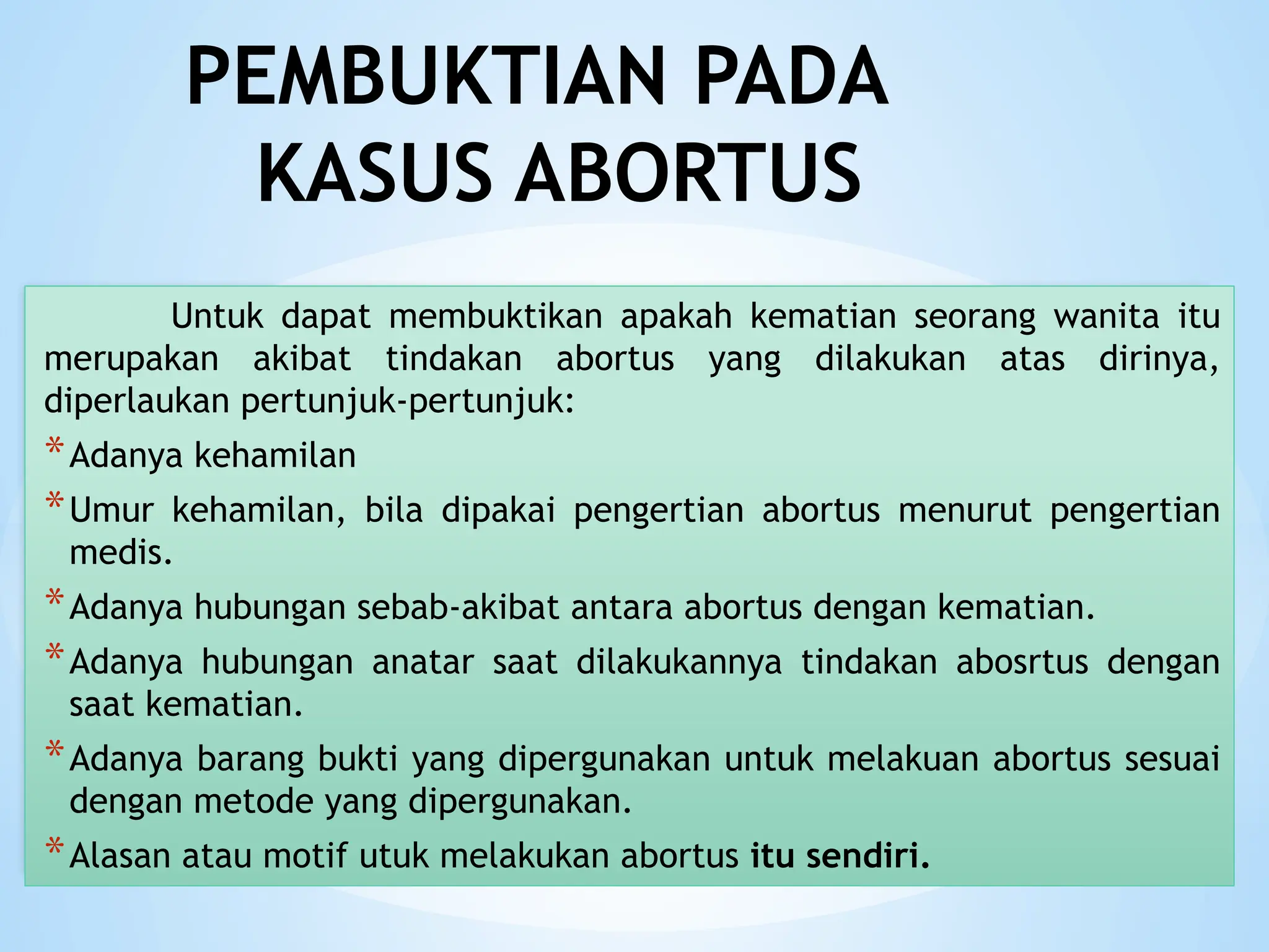 abortus dan jenis-jenis abortus dan pencegahan | PPTX