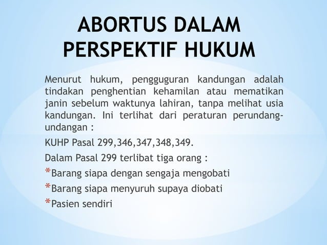 abortus dan jenis-jenis abortus dan pencegahan | PPTX
