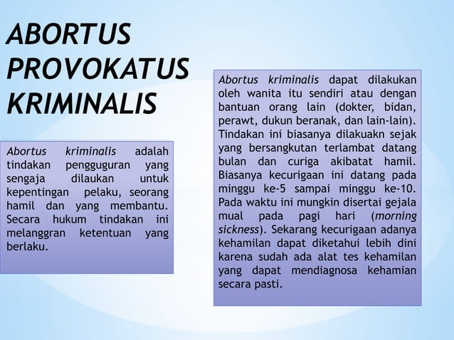 abortus dan jenis-jenis abortus dan pencegahan | PPTX