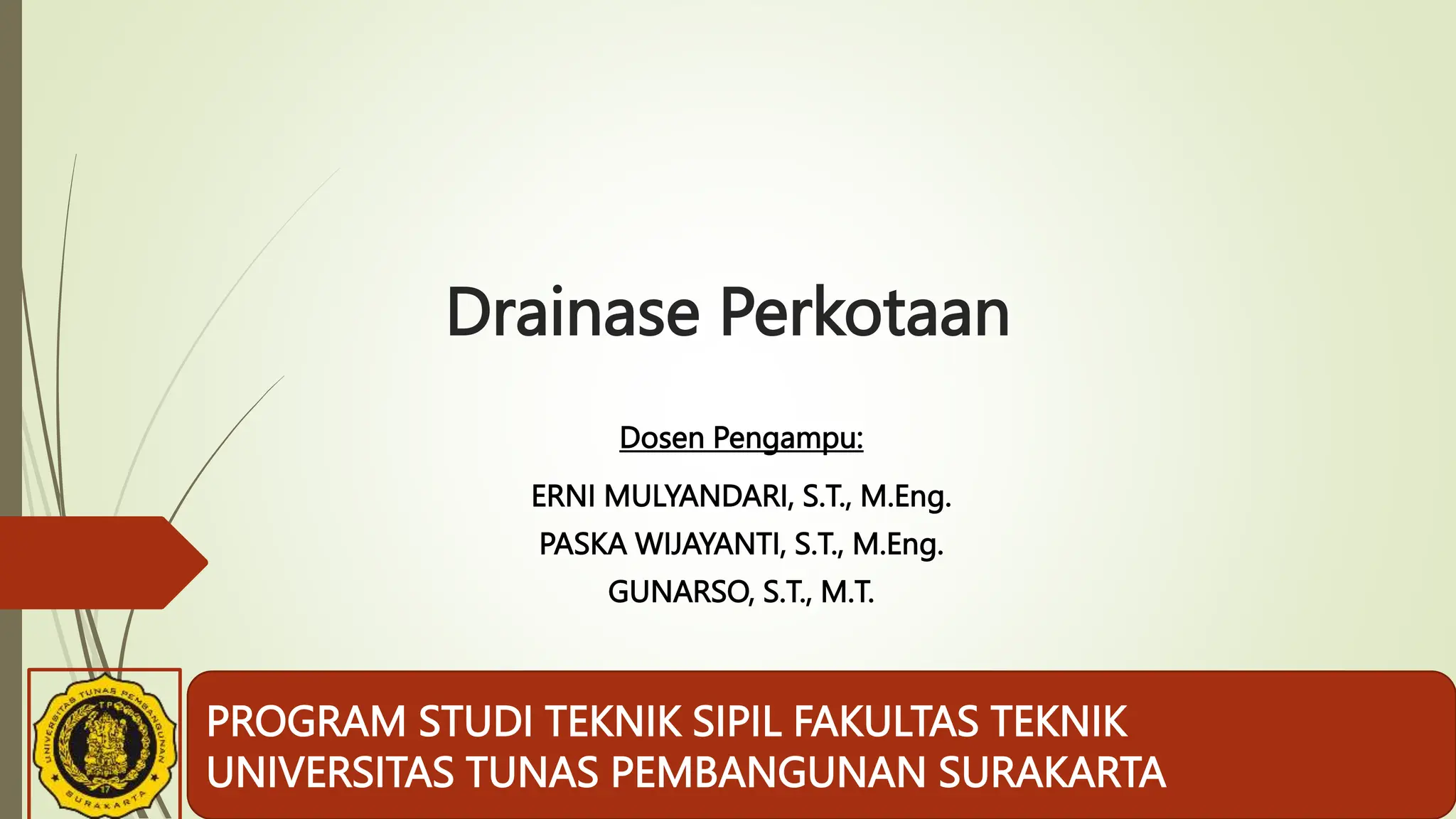 Pertemuan 1 Drainase - Pengenalan.pptx