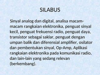 pertemuan_1_elektronika-analog dari bapak alfati | PPT