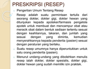 PERTEMUAN FARMASETIKA DASAR - Pembuatan Resep.pptx