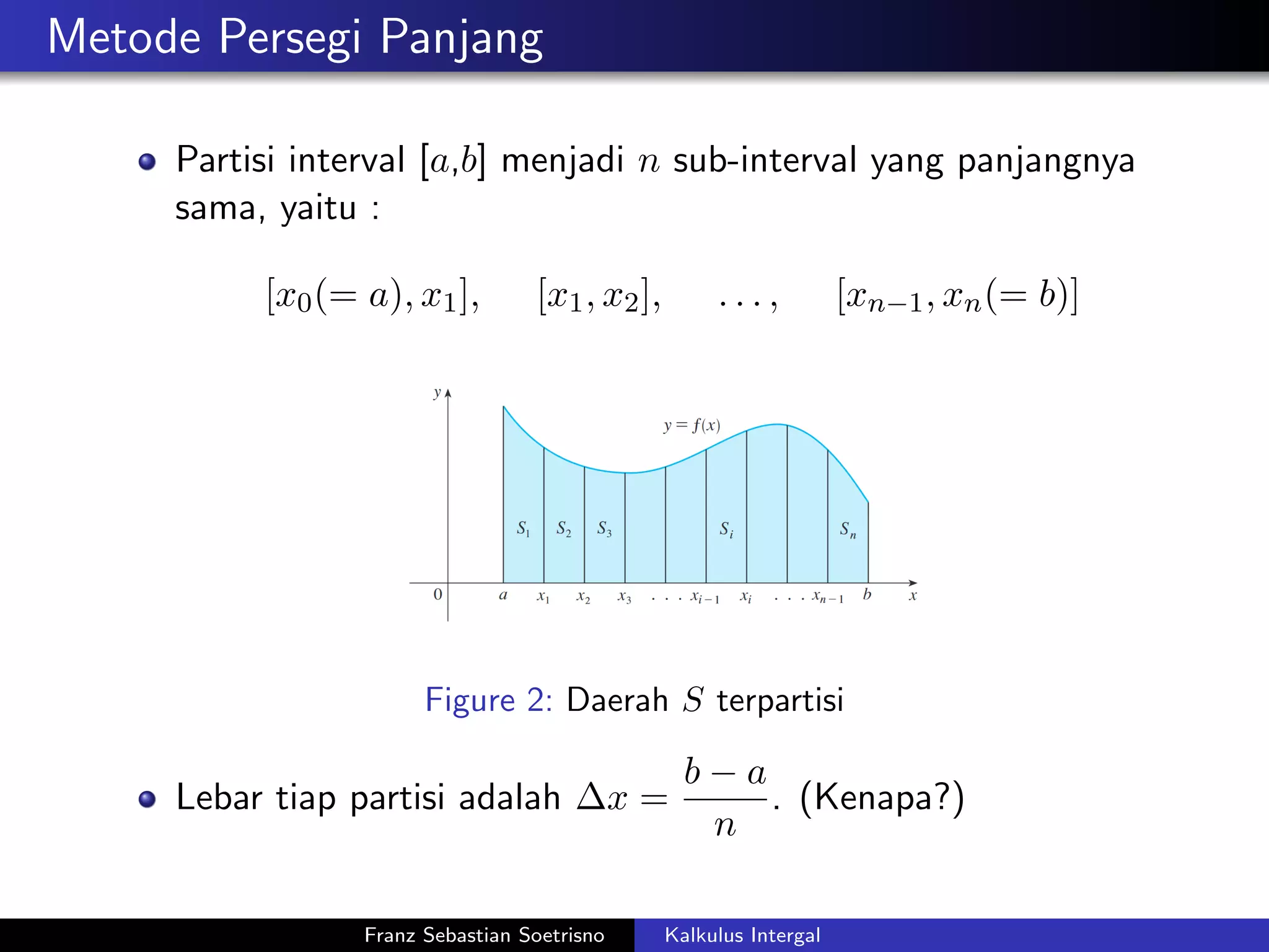 Kalkulus Integral : Integral Tentu | PDF