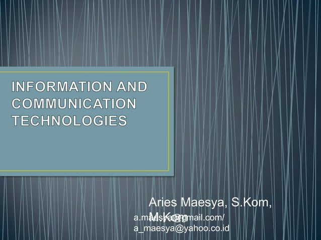 Pertemuan 1 introduction ict | PPT