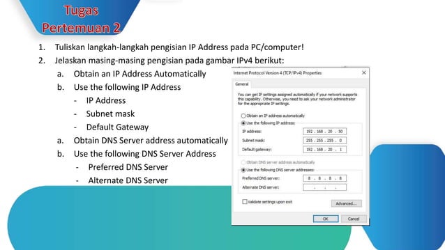 Pertemuan 1_IP Address berisi tentang materi jaringan menentukan dan ...
