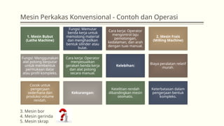 Pertemuan 1 jenis mesin perkakas produksi | PPTX