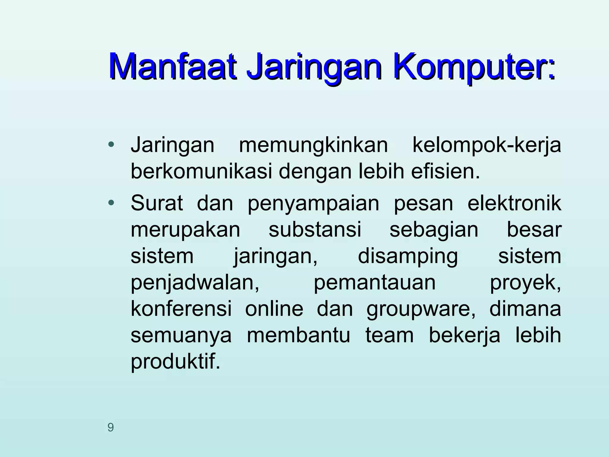 konsep dasar jaringan komputer | PPT