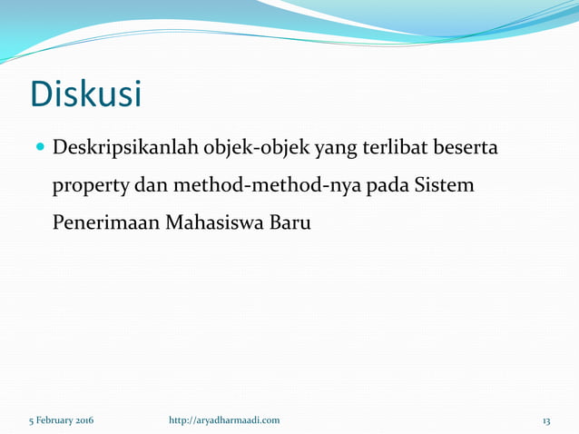 Pertemuan 1 konsep dasar pemrograman berorientasi objek | PDF