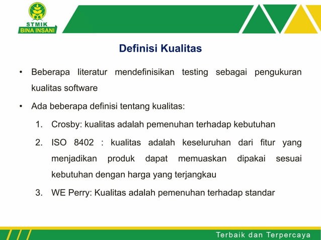 Pertemuan 1 Konsep Dasar Testing | PDF