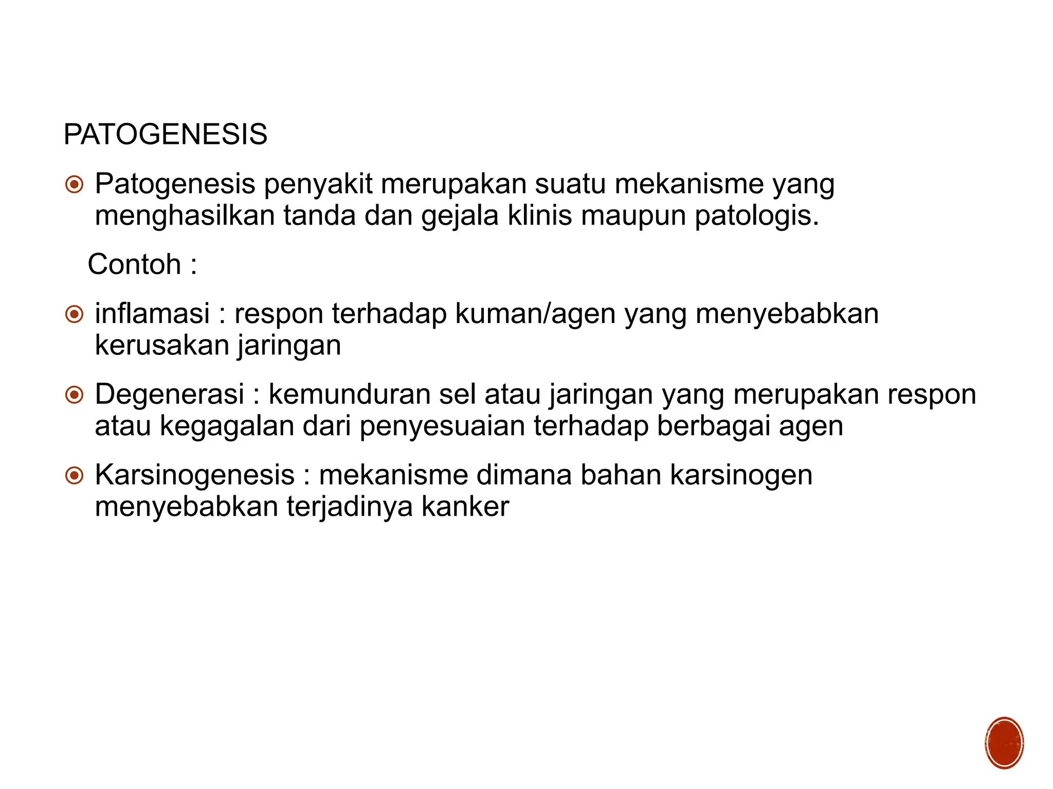 PATOLOGI anatomi sesuai dengan teoritis yang harus dijelaskan | PPT