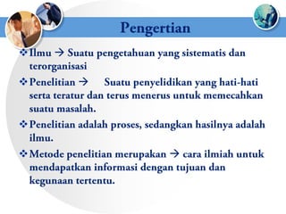 Pertemuan 1 metodologi penelitian | PPT