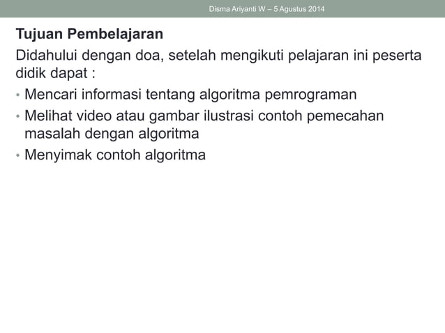 Pertemuan 1 Pemrograman Dasar | PPTX