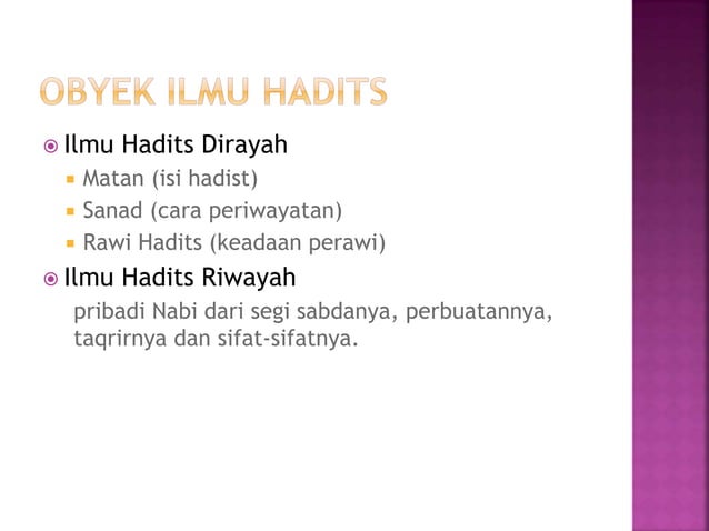 pertemuan 1 Pengantar Ilmu Hadits.pptx