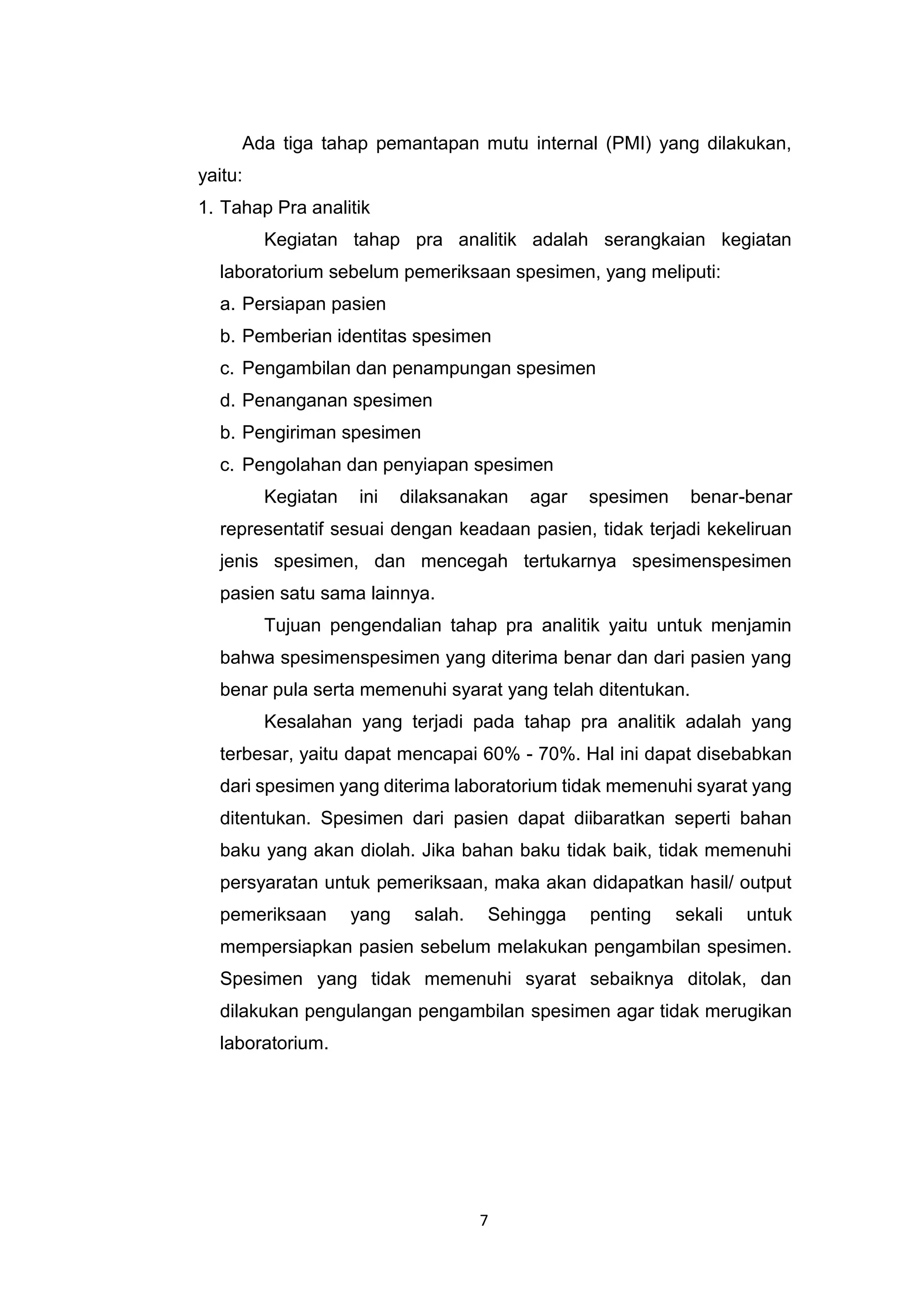 Pertemuan 1 pengantar pengendalian mutu laboratorium | PDF