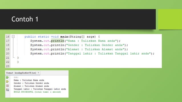 Pertemuan 1 Pengenalan Java djfjdfjdhfjd | PPT