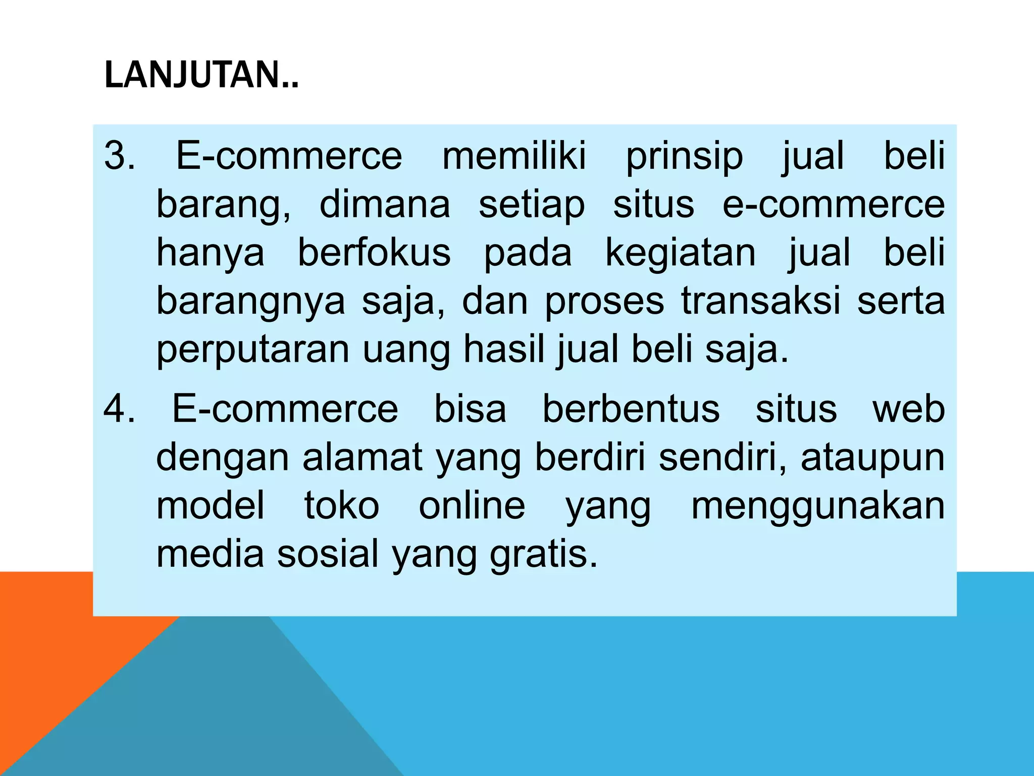 Pertemuan 1 pengenalan konsep dasar e commerce | PPT