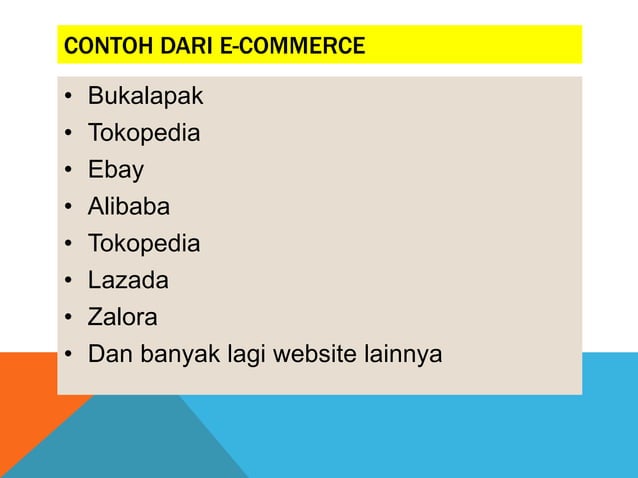 Pertemuan 1 pengenalan konsep dasar e commerce | PPT