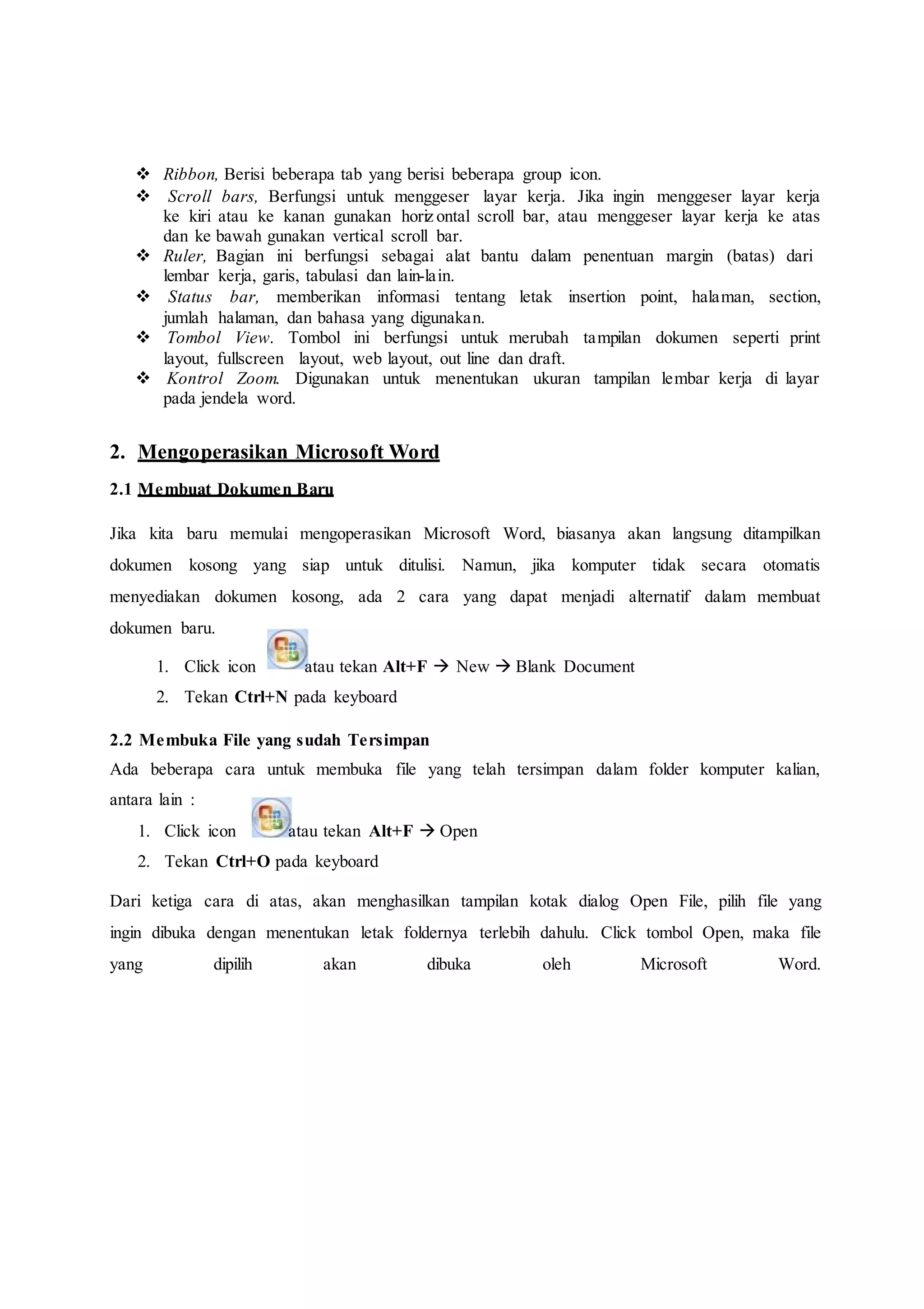 Pengenalan microsoft office word 2007 | DOCX