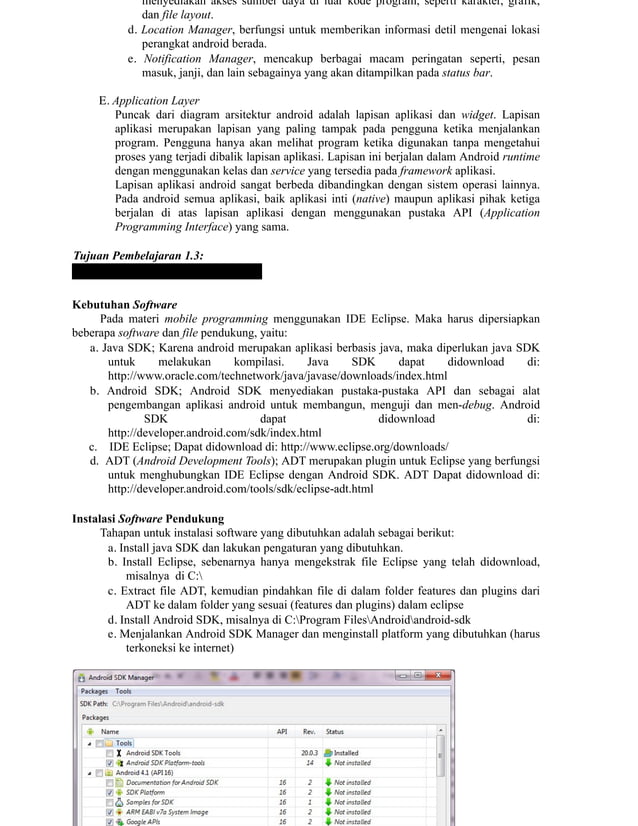 Pertemuan 1 pengenalan mobile programming | PDF